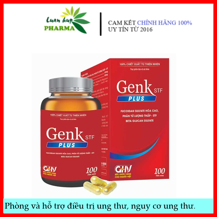 GENK STF PLUS (lọ 100 Viên) - Phòng và hỗ trợ điều trị ung thư | Shopee ...