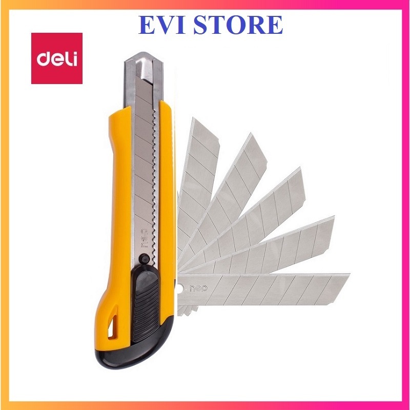 Dao rọc giấy Deli E2042 / Dao cỡ lớn 2042 có lưỡi dao 2011 thay thế | Shopee Việt Nam