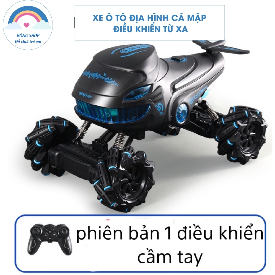 Xe Địa Hình Cá Heo Bay Gầm Cao, Có Chức Năng Phun Sương, Đèn Led, Nhạc ...