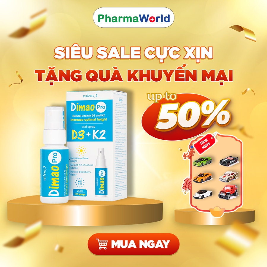 Dimao Pro Oral Spray D3 K2 Chính Hãng Bổ sung Vitamin D và Vitamin K2 ...
