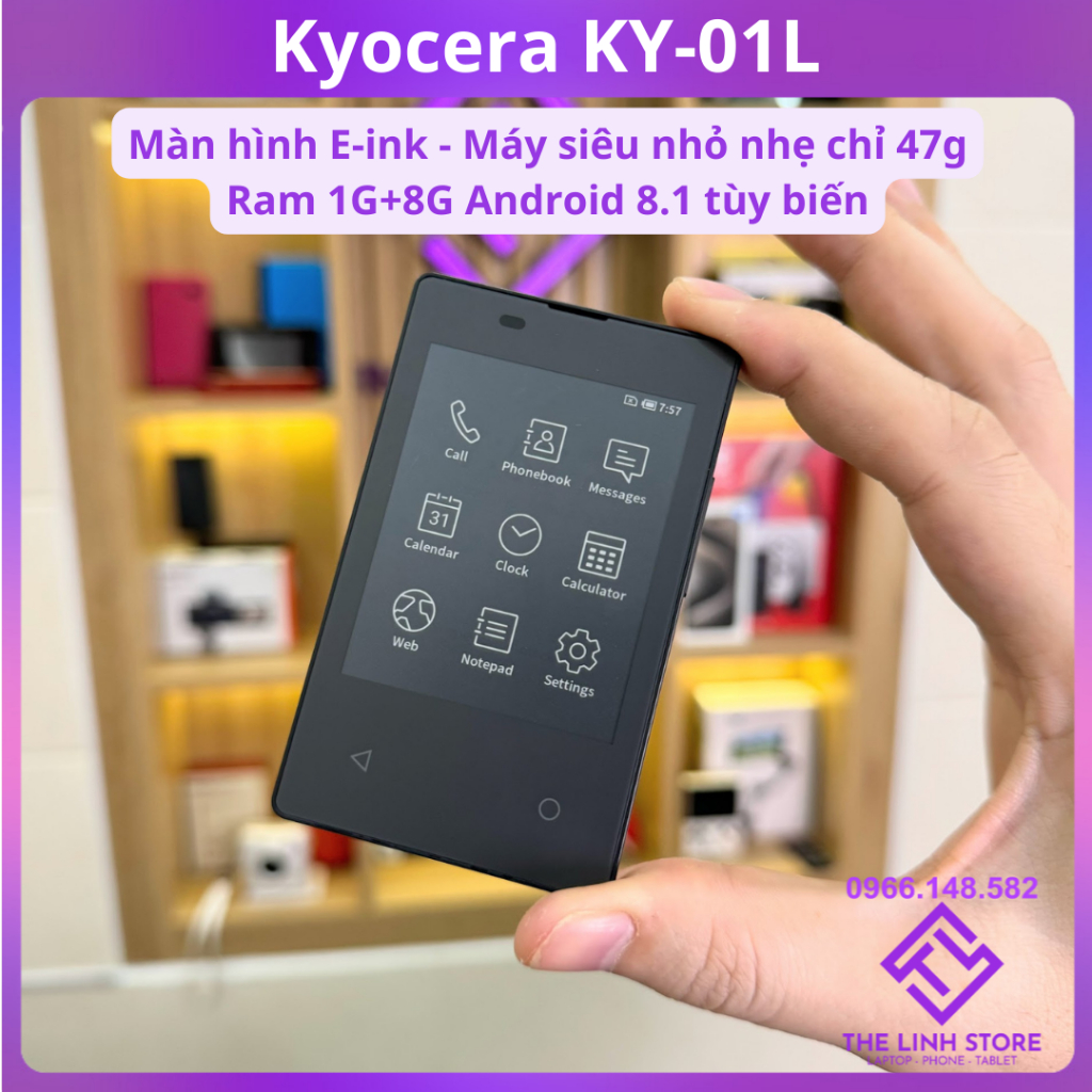 Điện thoại Kyocera KY-01L màn E-ink 2.8 inch siêu nhỏ chỉ 47g | Shopee ...