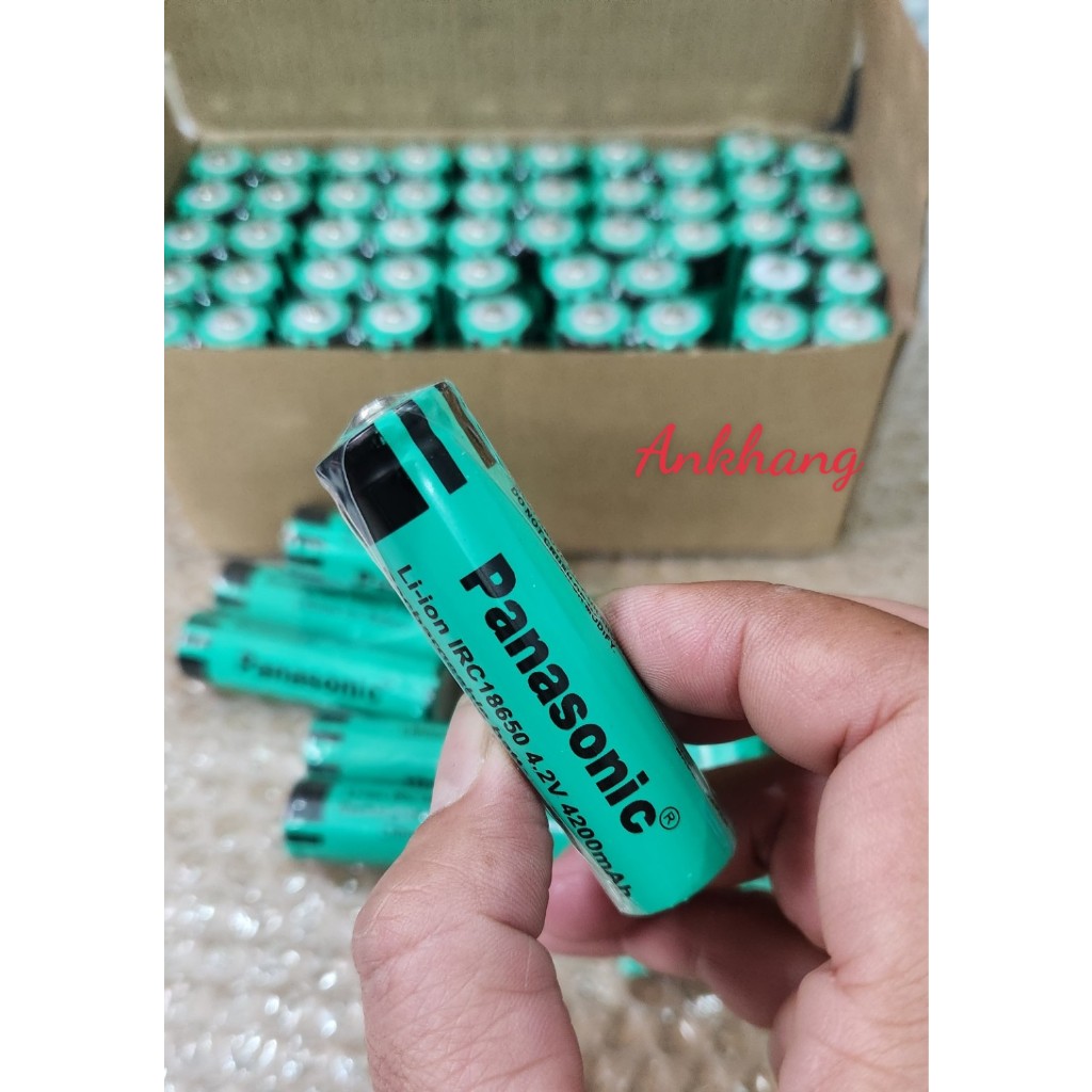 Pin sạc 18650 Panasonic 4.2V - 4.200mAh đầu lồi - Dùng cho quạt sạc ...