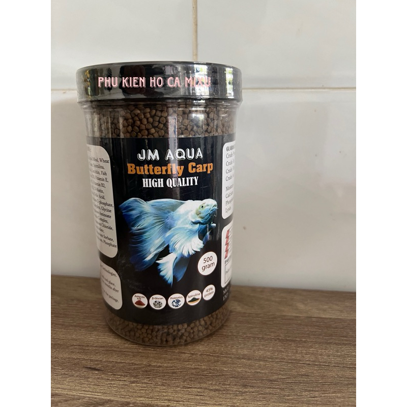 Thức ăn chìm chuyên cho cá chép sư tử - Cám chép sư tử JM AQUA BUTTERFLY CARP 500g (Hàng CTy ...