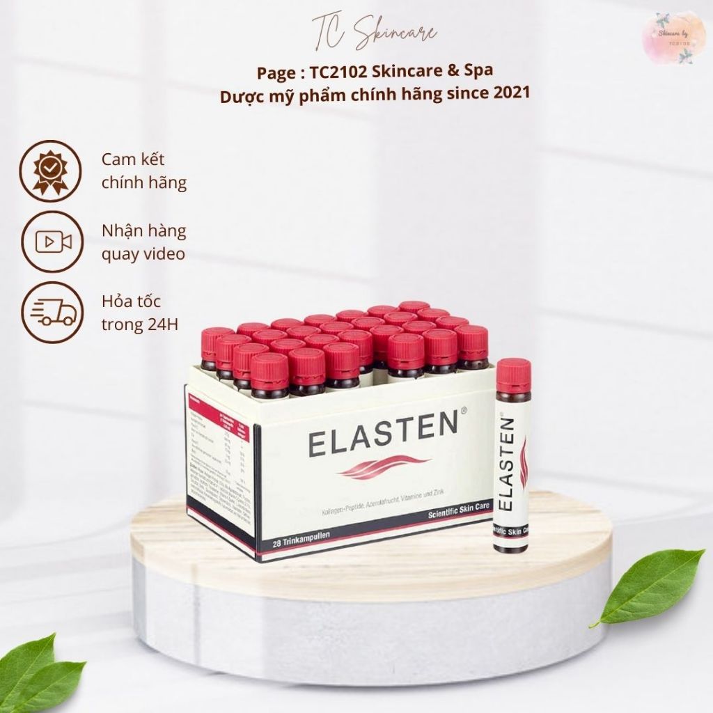 NƯỚC UỐNG COLLAGEN ELASTEN TRẺ HOÁ CĂNG BÓNG DA 25ML X 28 ỐNG | Shopee ...