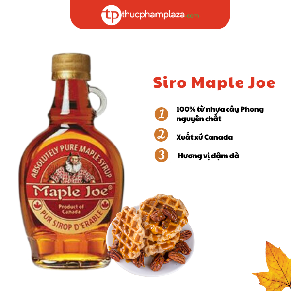 Sirô Maple Joe nguyên chất Siro lá phong chai 250g | Shopee Việt Nam
