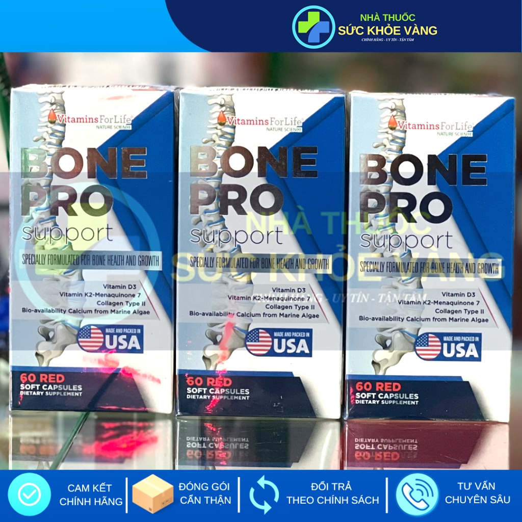 BONE PRO SUPPORT - Viên Uống Bổ Sung Canxi Hữu Cơ, Giúp Cơ Xương Chắc ...