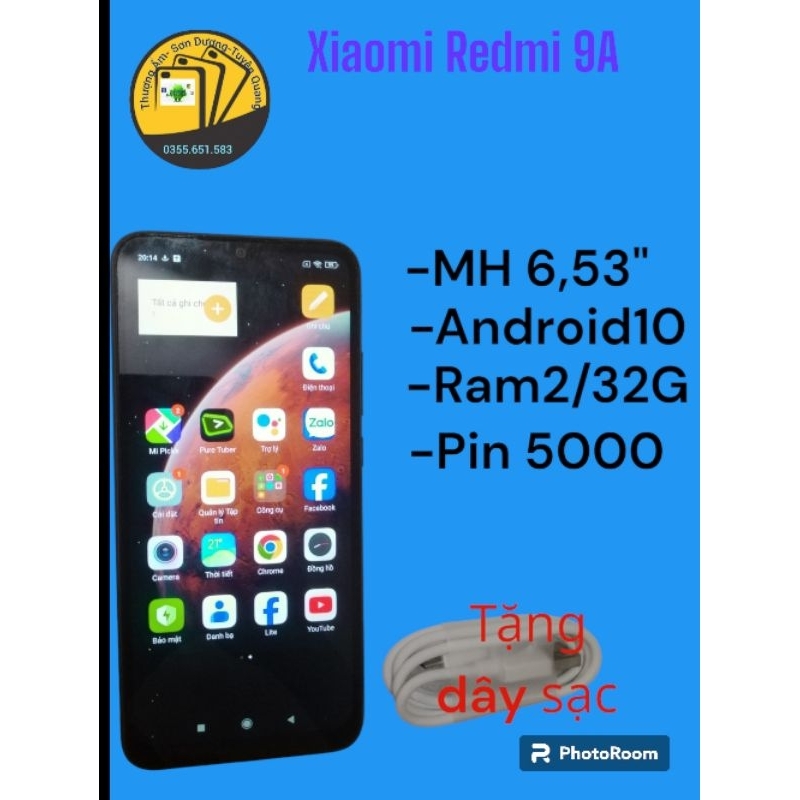 Xiaomi Redmi 9A 32G pin 5K ,MH 6,53", android 10 | Shopee Việt Nam