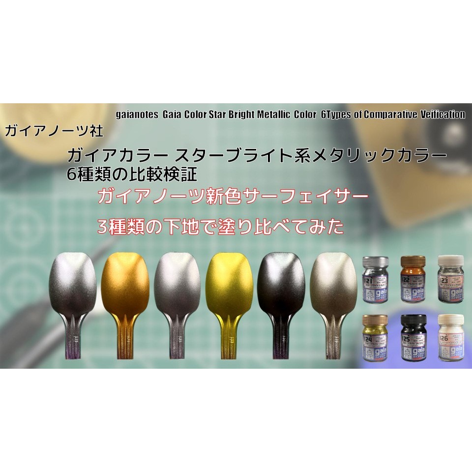 GAIANOTES sơn mô hình màu kim loại - METALLIC COLOR ( 121 - 126 ) 15ml ...