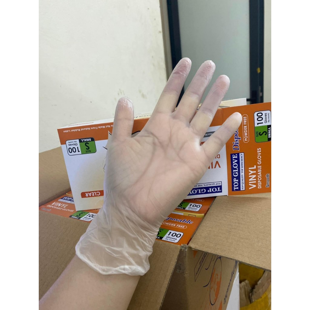 Gang Tay Cao Su Dùng 1 Lần , Dùng trong y tê và spa tmv ... Hộp 100 ...