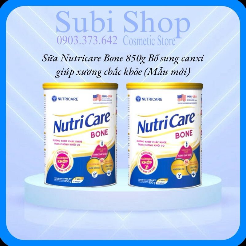 Sữa Nutricare Bone 850g Bổ sung canxi giúp xương chắc khỏe (Mẫu mới) | Shopee Việt Nam