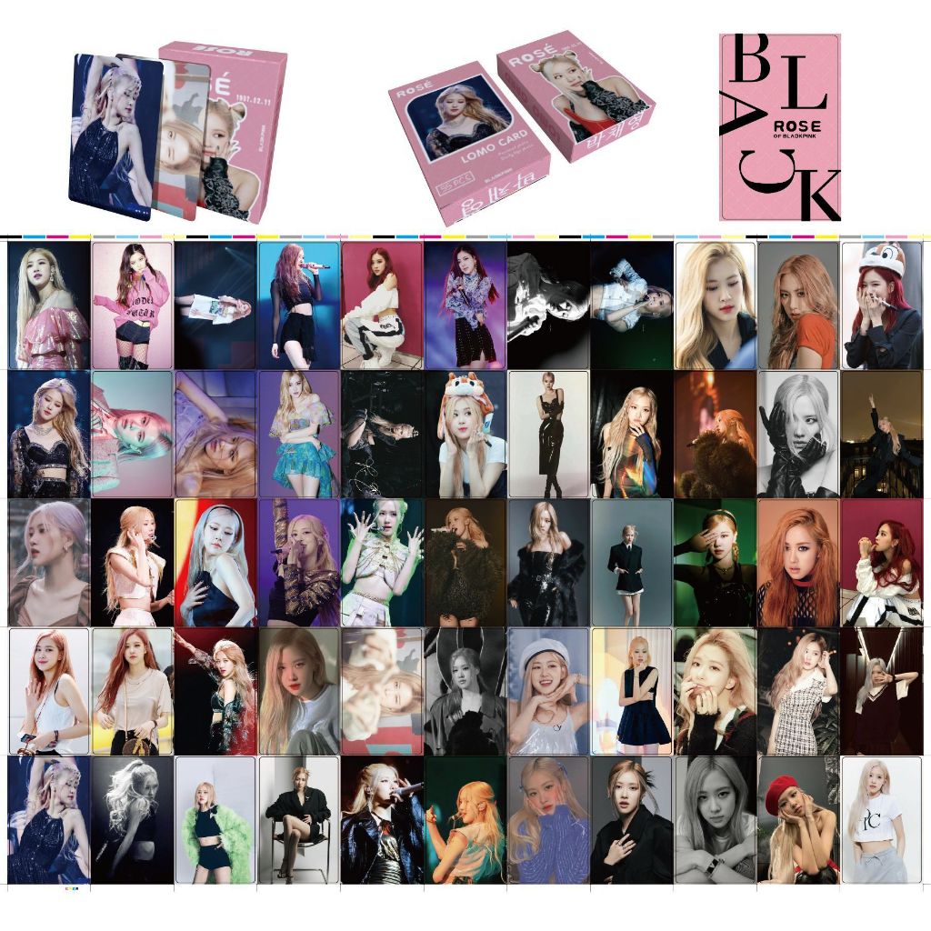 Set 55 lomo card ROSE Blackpink 2024 | Shopee Việt Nam