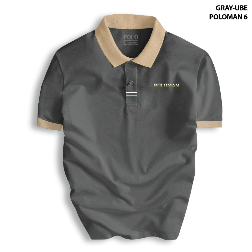 Áo Thun Polo Nam Basic POLOMAN Phiên Bản Mới, Chất CVC Cao Cấp Thoáng ...