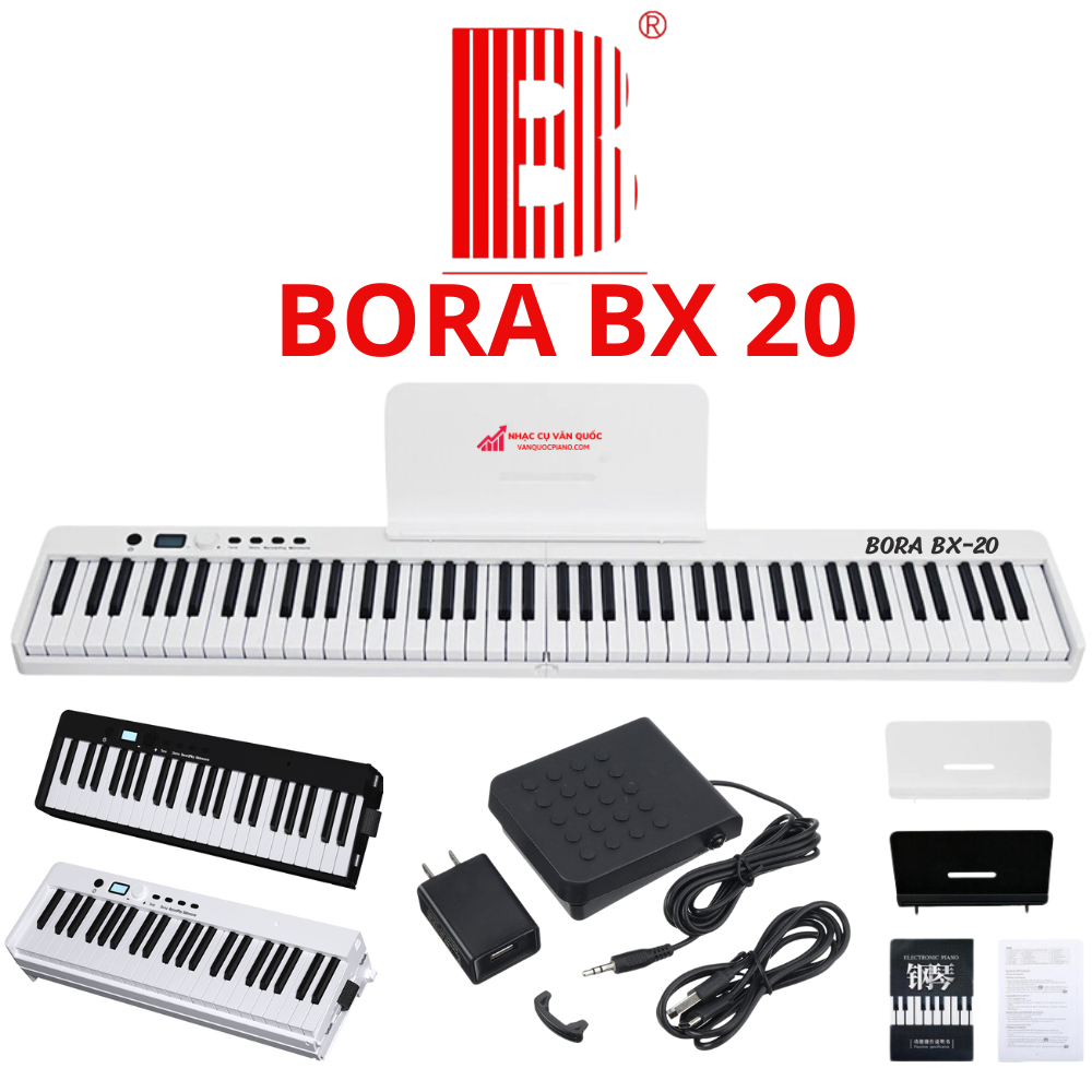 Đàn Piano Điện Bora BX 20 Gấp Gọn, Kết Nối Bluetooth, 88 Phím Cảm Ứng ...