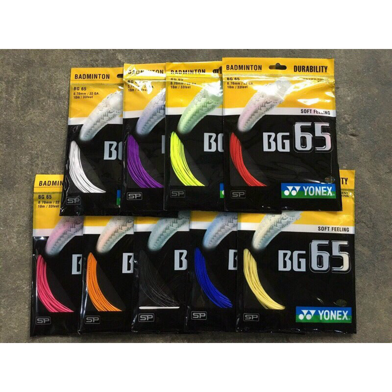 Dây Vợt Cầu Lông YONEX BG65ti (0.70 mm) độ co giãn tốt | Shopee Việt Nam