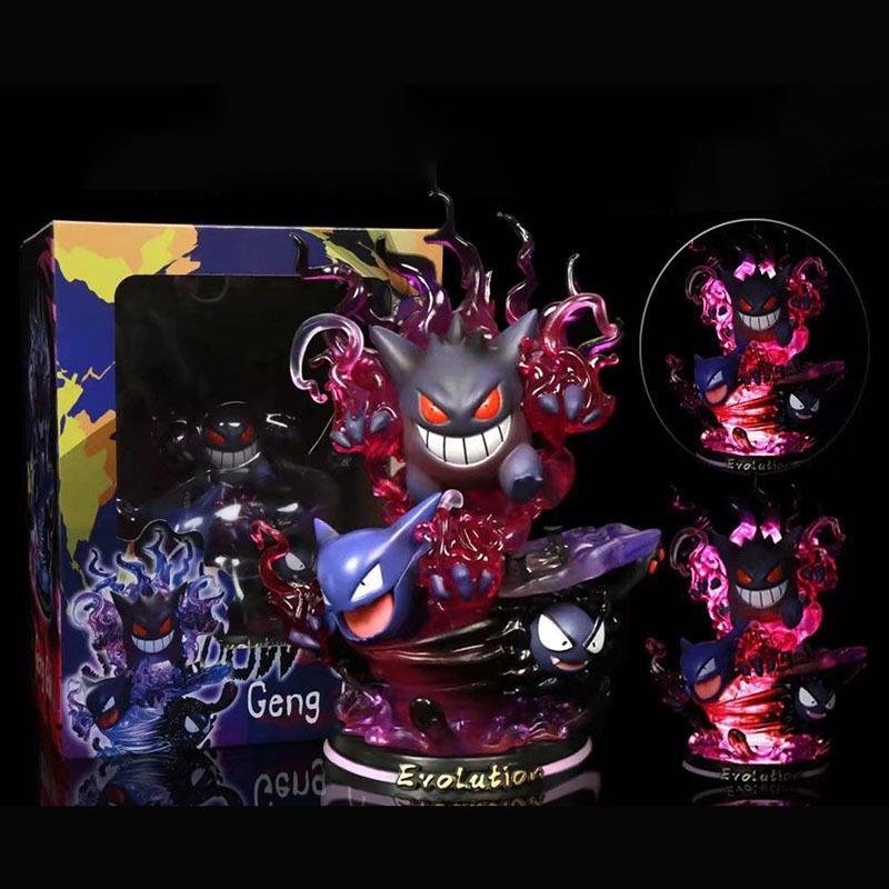 [CÓ LED] Mô Hình Pokemon Gengar Tiến Hóa Các Cấp Cao 25cm Fullbox | Mô ...