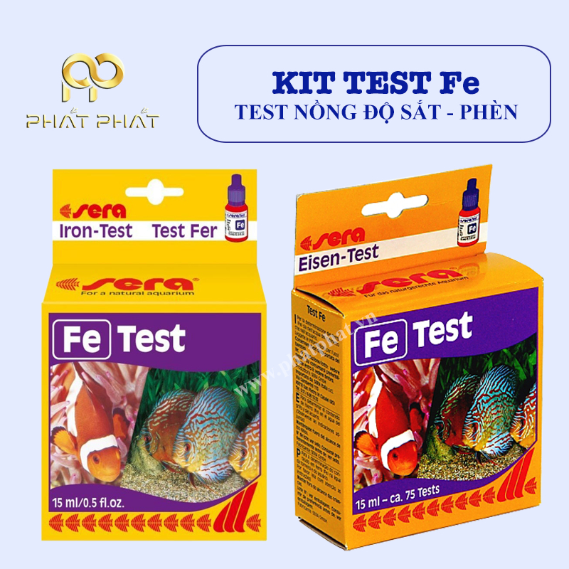 Kit test nồng độ Sắt Phèn, bộ kiểm tra phèn trong nước, kit test Fe ...