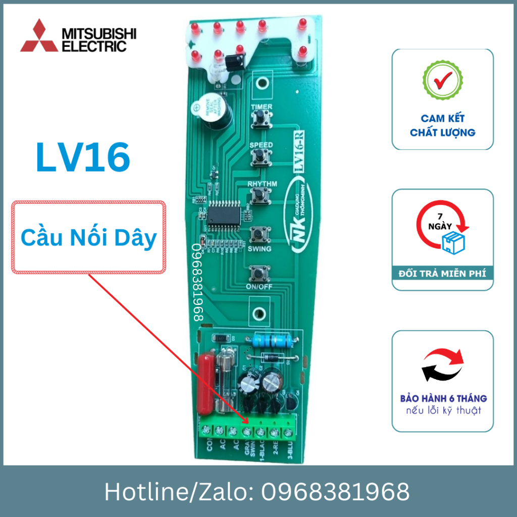 Mạch Quạt Cây MITSUBISHI LV16, Mạch Quạt Mitsubishi HÀNG NHẬP KHẨU Chất ...