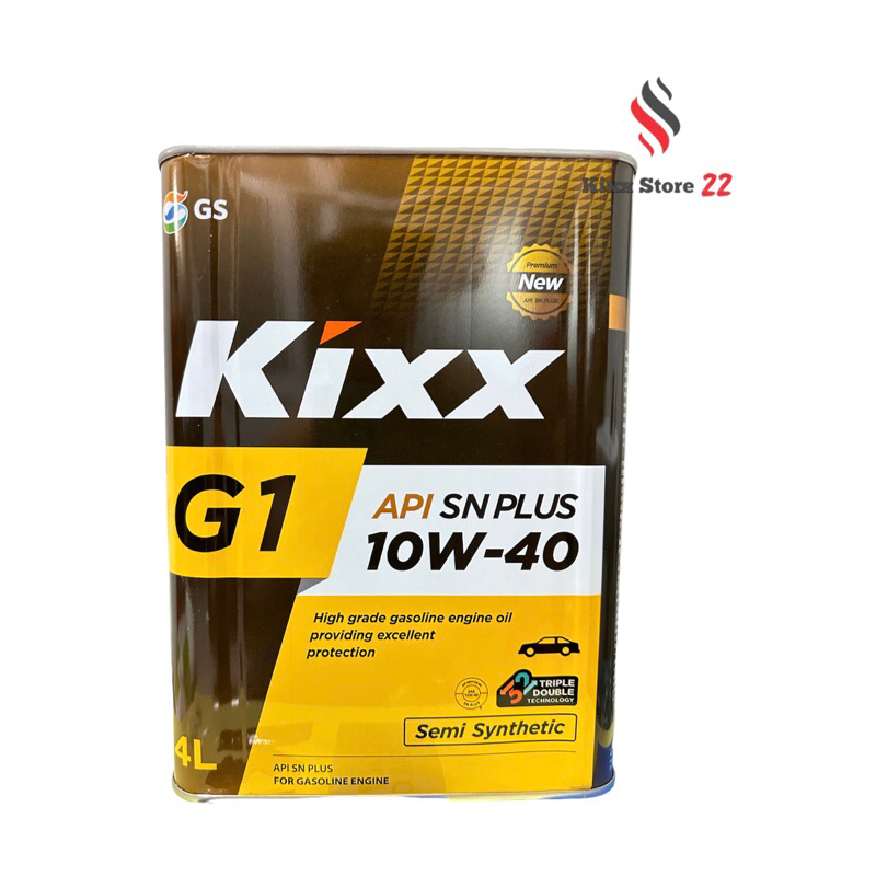 Kixx G1 SN PLUS 10W40 (Can thiếc 4L) Semi Synthetic - Dầu Động Cơ Xăng Chất Lượng Cao | Shopee ...