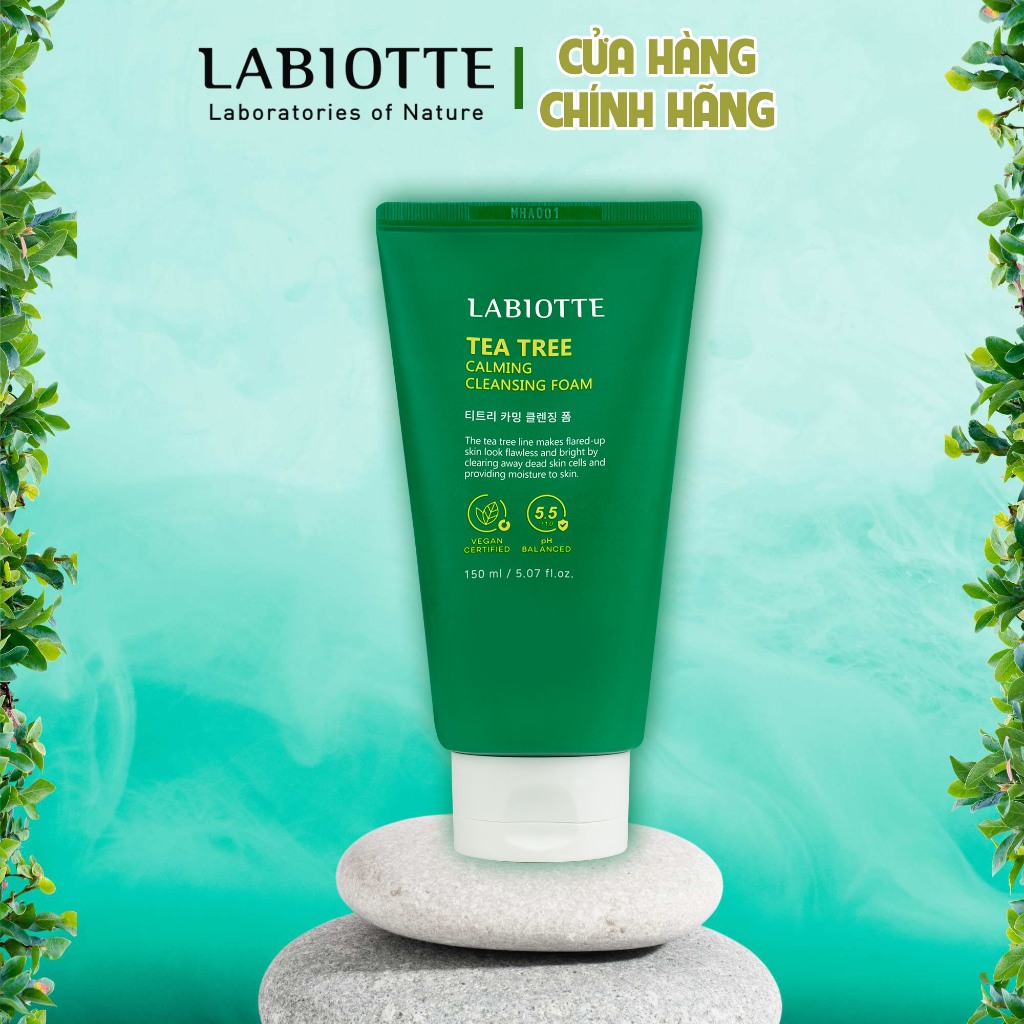 Sữa rửa mặt tràm trà ngăn ngừa mụn Labiotte Tea Tree Calming Cleansing Foam 150ml | Shopee Việt Nam