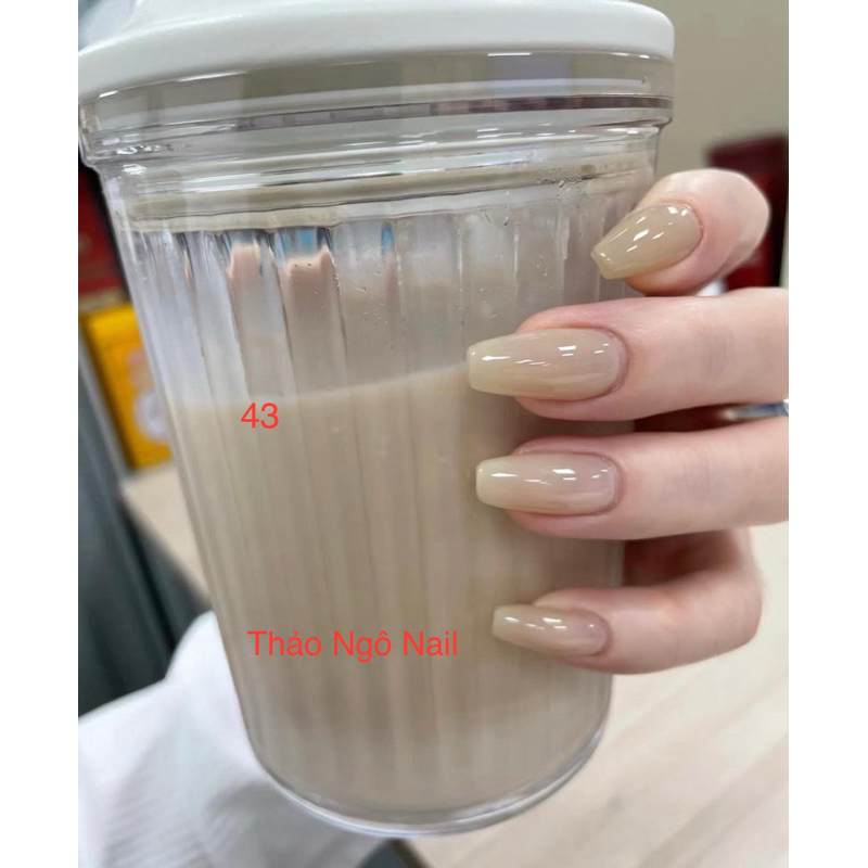 (hàng mới về ) Sơn gel hơ máy MC 15ml tông trà sữa (M43)hot dành cho Nail | Shopee Việt Nam