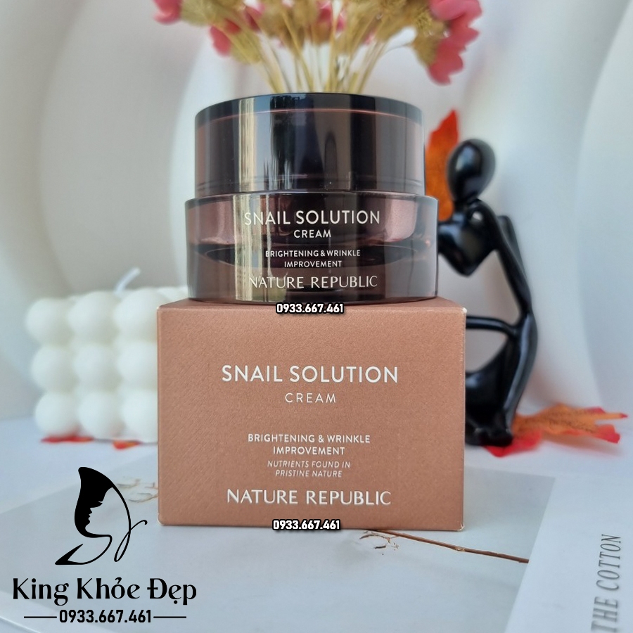 Kem Dưỡng Da Nature Republic Snail Solution Cream | Shopee Việt Nam