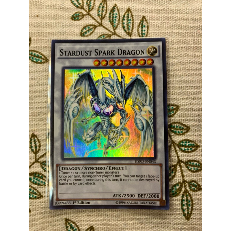 [LiLy_Yugioh] Lá bài Stardust Spark Dragon - HSRD-EN043 - Super Rare ...