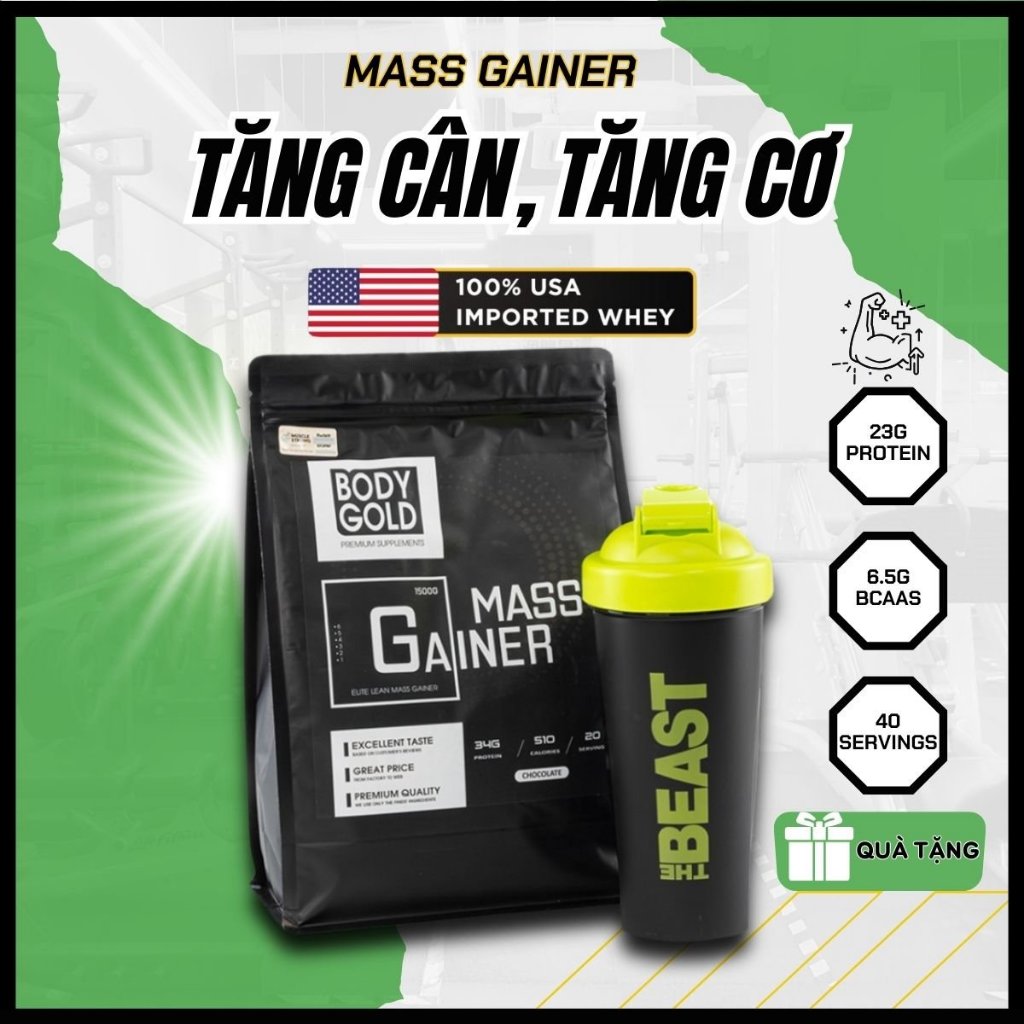 Mass Gainer Hight Protein Sữa Tăng Cân Tăng Cơ Body Gold túi 1,5kg ...