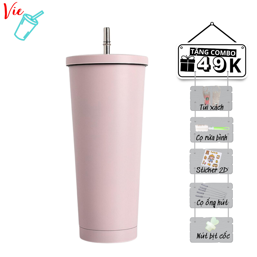 Ly Giữ Nhiệt VieCup - Bình Giữ Nhiệt Pastel Inox 304 - Khắc Tên Theo ...