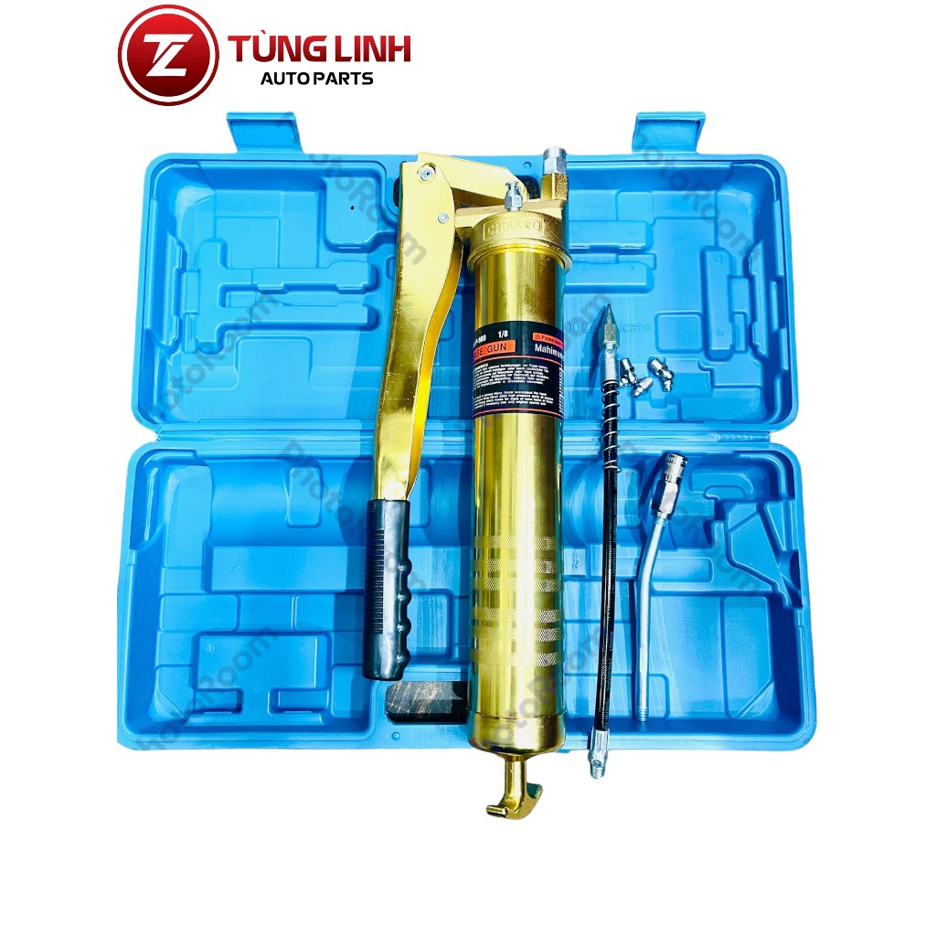 Bơm mỡ 2 xi lanh - 2 pittong 900CC hàng chính hãng. Đầu bơm mỡ nhanh ...