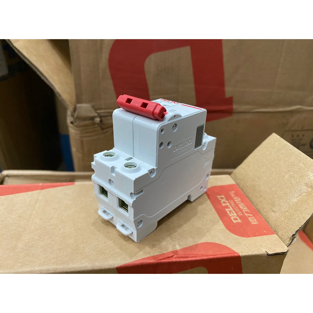Aptomat MCB 2 Pha hãng DELIXI DZ47s 6A, 10A, 16A, 25A, 32A, 40A, 50A, 63A Dòng Cắt 6kA | Shopee ...