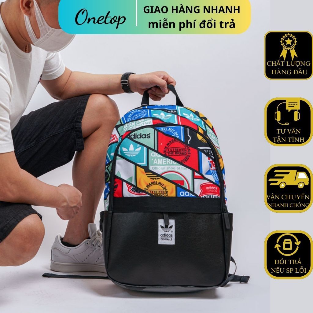 Balo Adidas Originals Tongue Lab chính hãng chống thấm nước , Balo Laptop thể thao nam nữ Adidas ...
