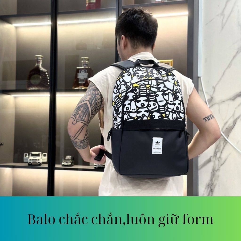 Balo Adidas Originals Tongue Lab chính hãng chống thấm nước , Balo Laptop thể thao nam nữ Adidas ...