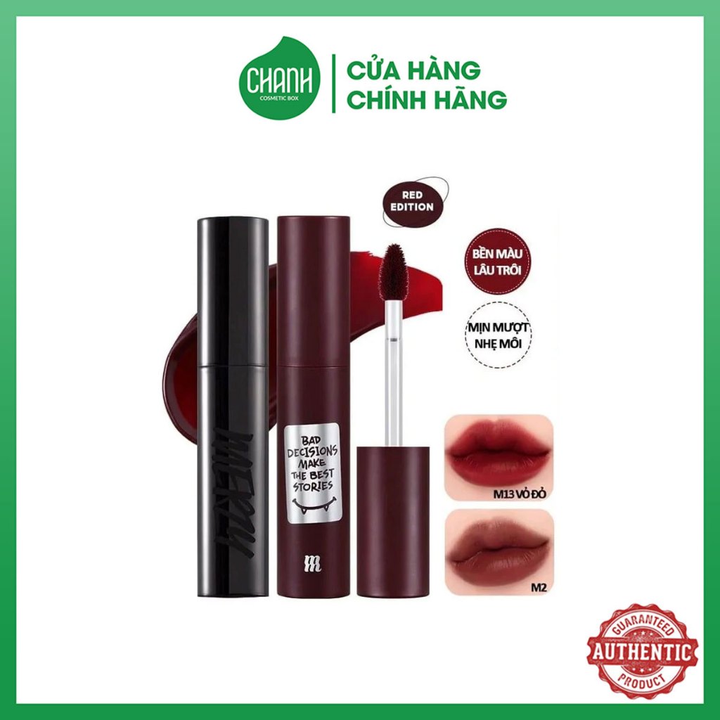 Son Kem Lì Merzy Noir In The Mellow Tint 4g | Shopee Việt Nam