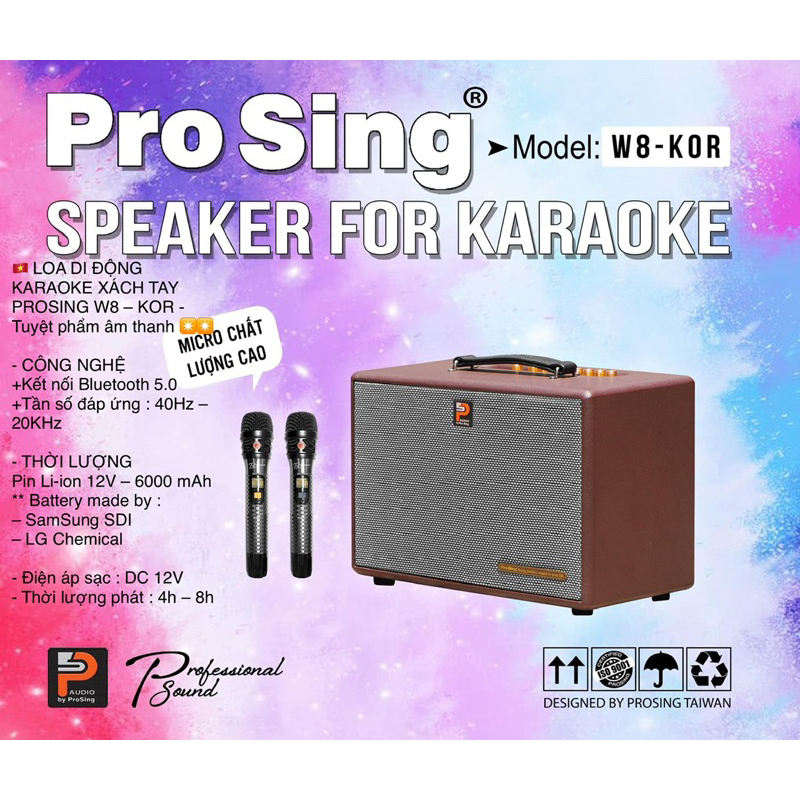 loa xách tay Pro sing w8-kor | Shopee Việt Nam