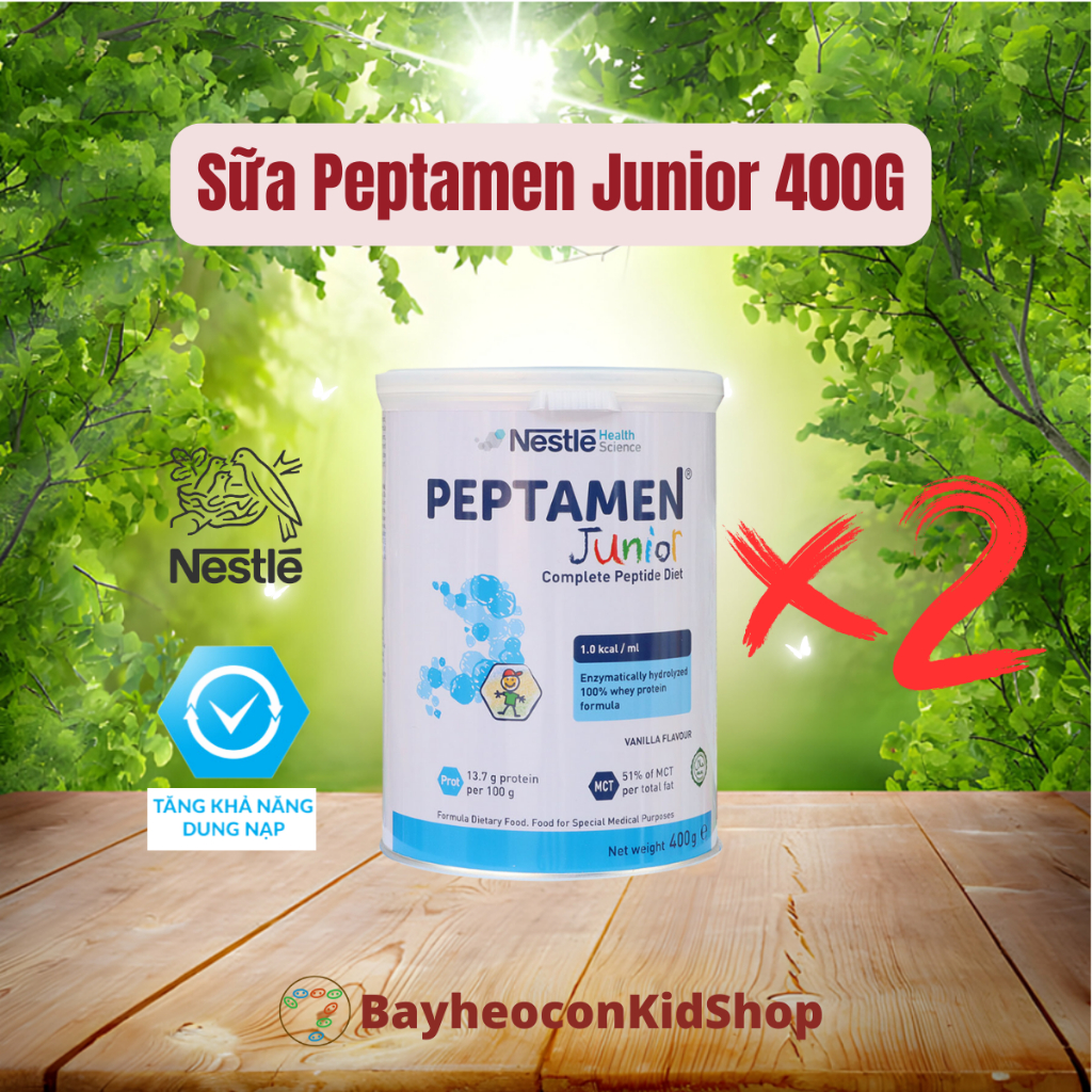 [Date 2026] Combo 2 Lon Sữa Nestlé Peptamen Junior 400g | Shopee Việt Nam