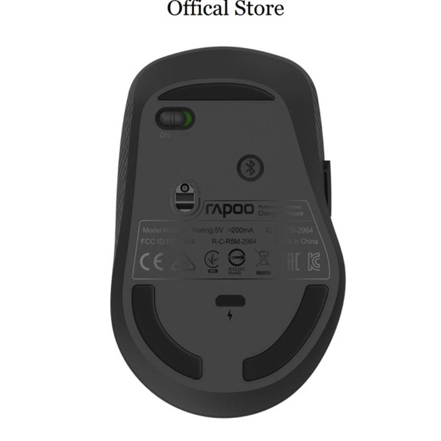 Chuột Rapoo không dây silent M300W/ - Đa Kết Nối ( đầu thu USB Receiver ...