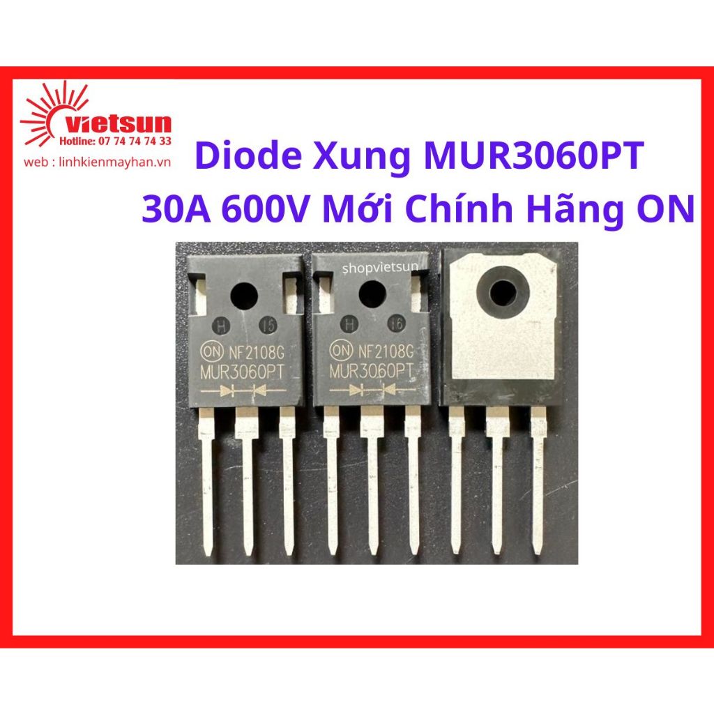 3 con Diode Xung MUR3060PT 30A 600V Mới Chính Hãng ON | Shopee Việt Nam