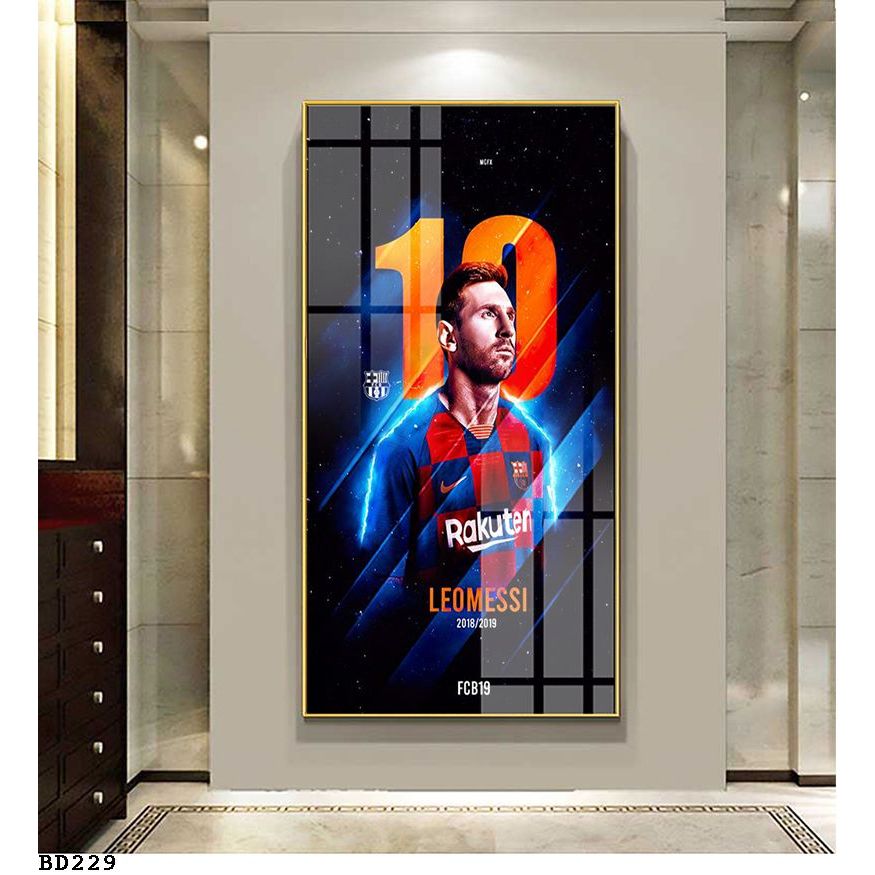 Tranh tráng gương Lionel Messi, tranh treo tường cầu thủ bóng đá ...
