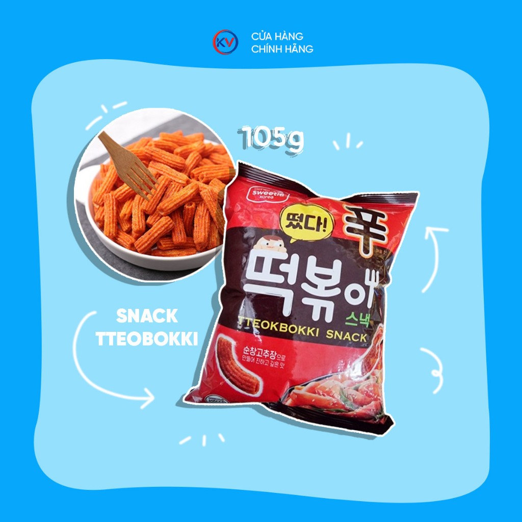 Bim bim snack topokki cay ngọt Hàn Quôc gói 110g | Shopee Việt Nam