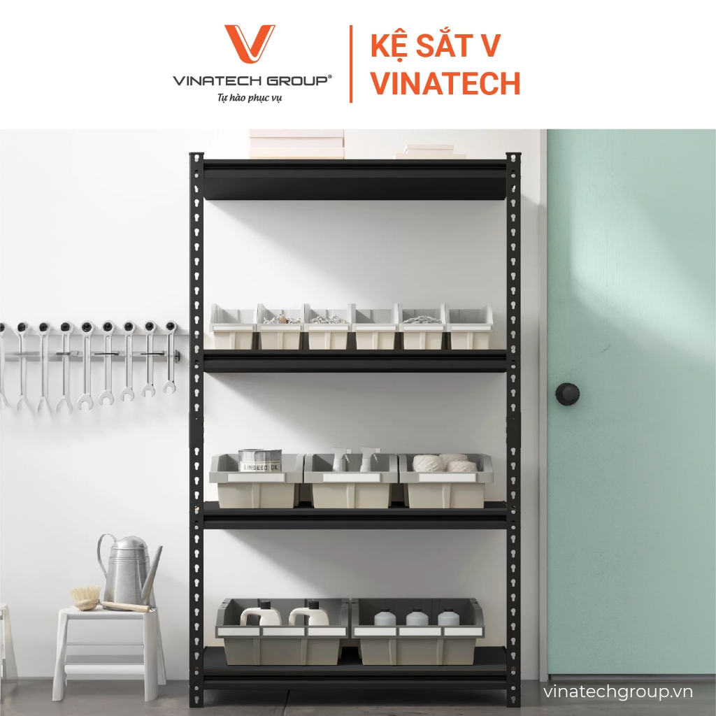 Kệ Sắt V VINATECH - Kệ Sắt V Lỗ 4 Tầng Lắp Ráp Đa Năng Không Ốc Vít ...