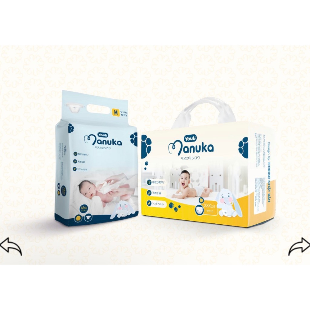 Bỉm YOULI MANUKA chính hãng quần/dán size S80/M72/L68/XL66/XXL60/XXXL52 ...
