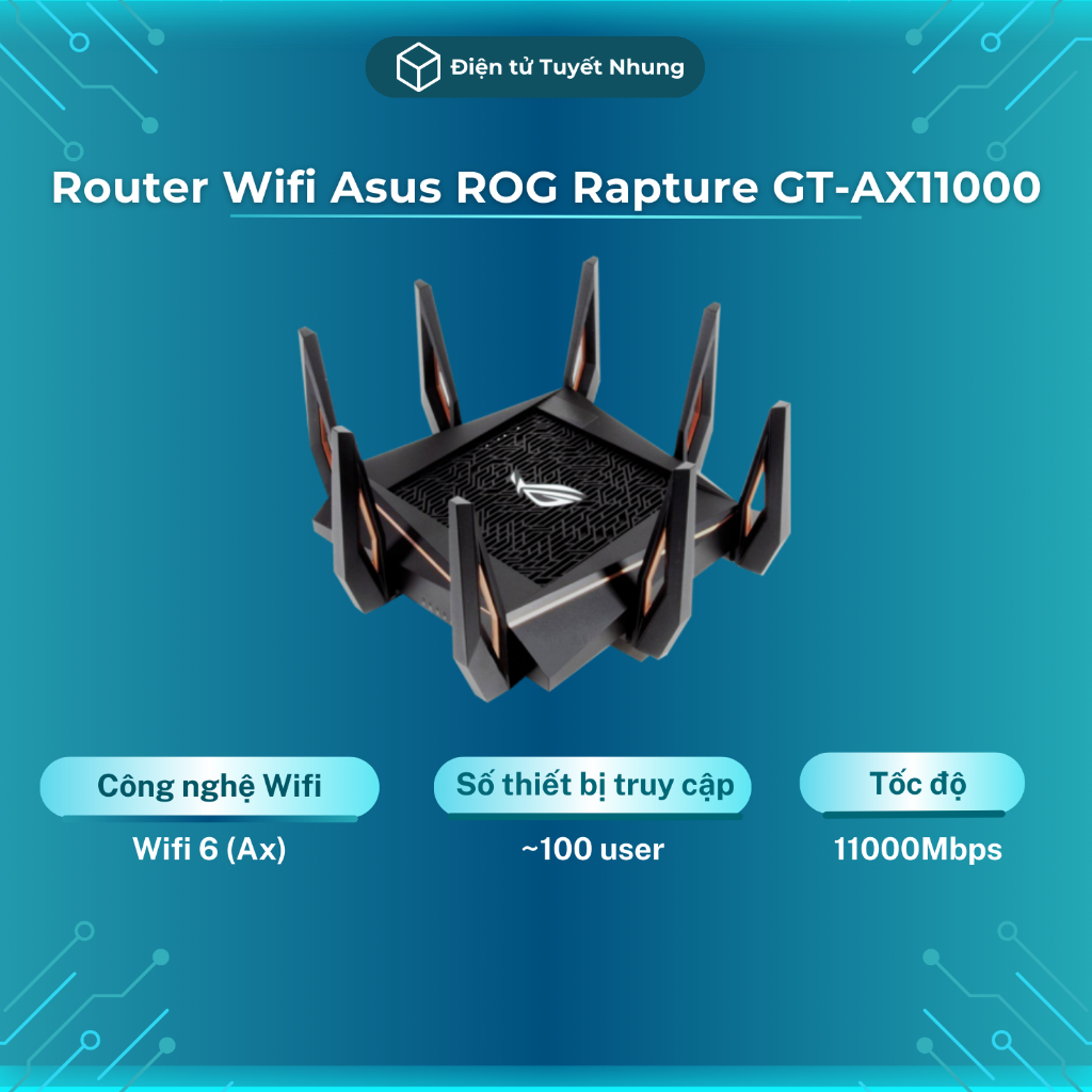 Router Asus ROG Rapture GT-Ax11000, Chuyên Game, Có Mesh, Qua Sử Dụng ...