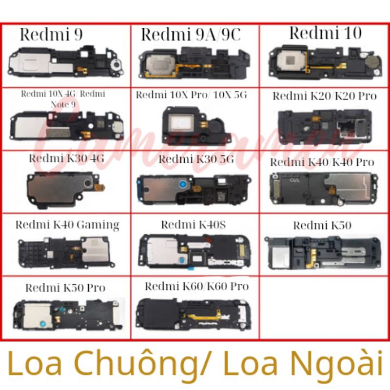 Loa Ngoài / Loa Chuông Xiaomi Redmi K30 4G K30 5G K40 K40 Pro K50 K50 Pro , K40S , K40 Gaming ...