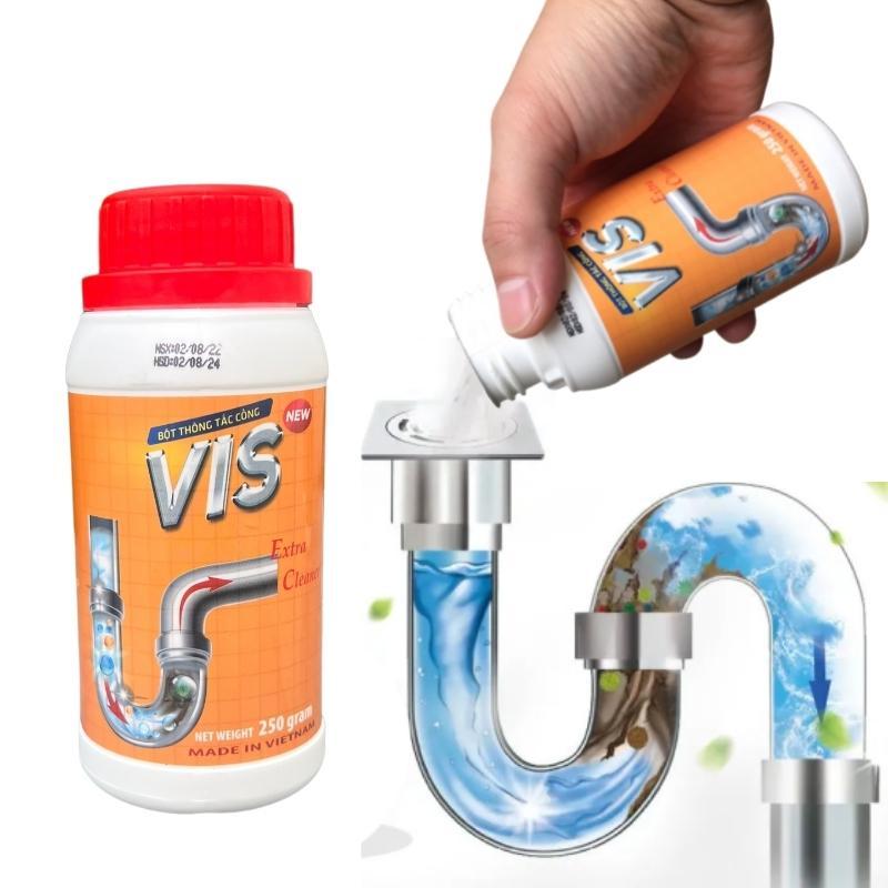 Bột thông tắc cống VIS, thông tắc đường ống, thông tắc bồn rửa bát ...