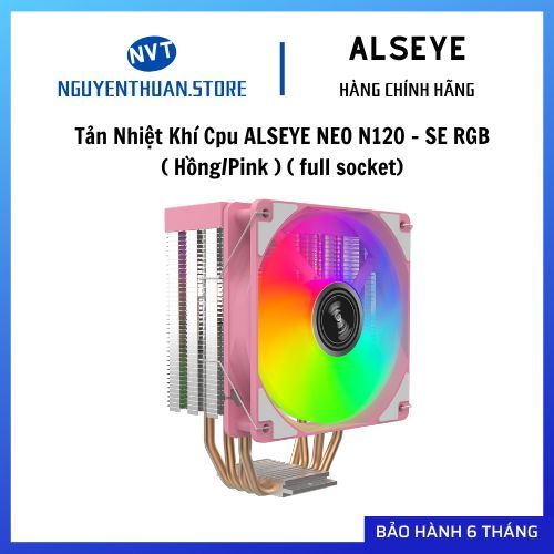 Tản Nhiệt Khí Cpu ALSEYE NEO N120 - SE RGB ( Hồng/Trắng) ) ( full ...