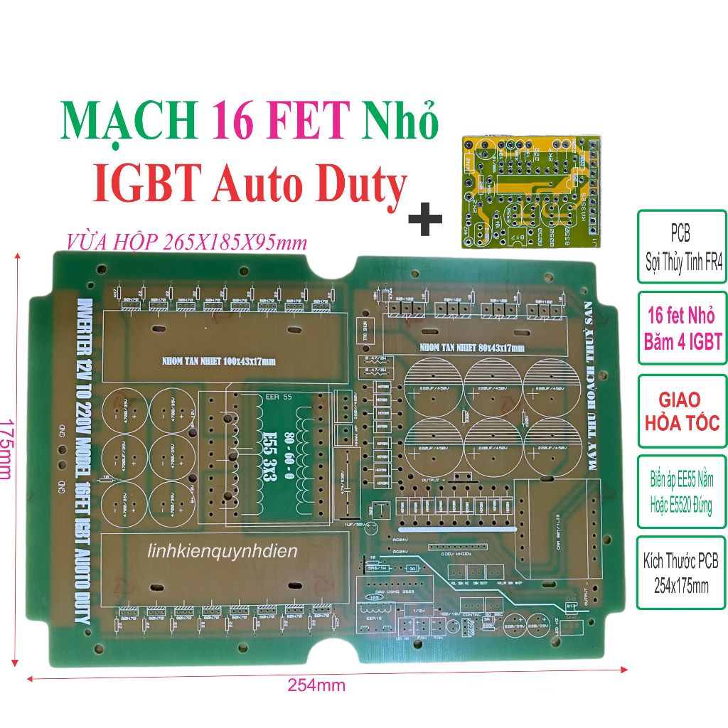 PCB 16 fet nhỏ băm IGBT bo mạch kích điện - linh kiện điện tử QUỲNH DIỄN | Shopee Việt Nam