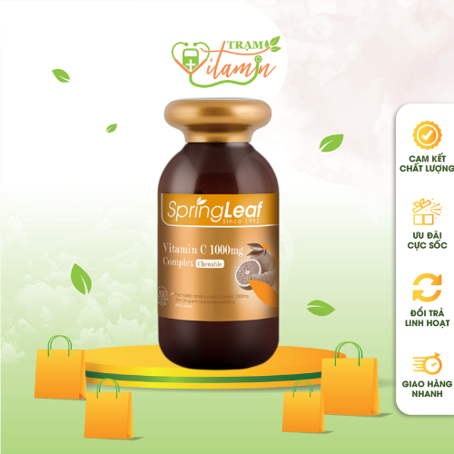 Vitamin C Tăng đề kháng, chống oxy hóa, sáng da, sản sinh collagen Viên Ngậm Nhai 1000mg ...