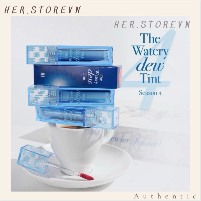 Son Tint Bóng Dạng Thạch Merzy The Watery Dew Tint 4g - Vỏ Xanh Dương ...
