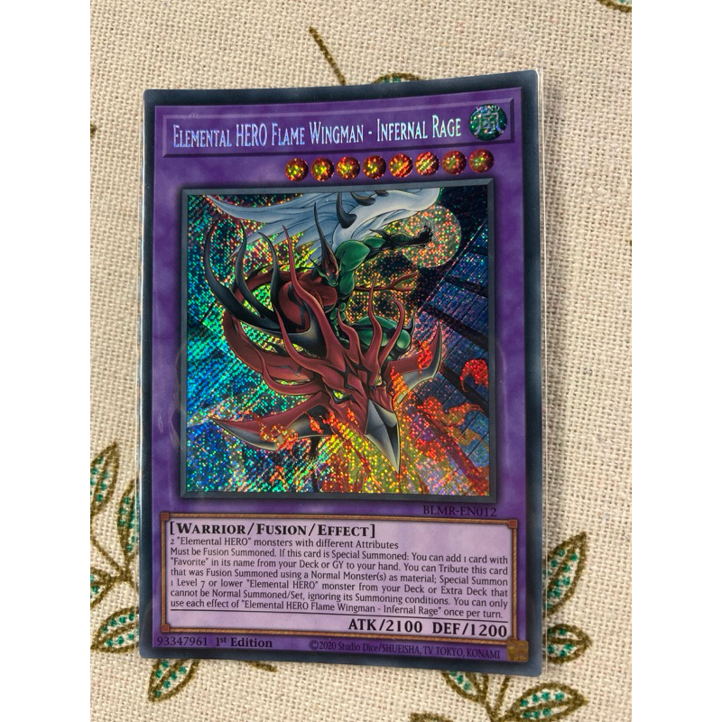 [LiLy_Yugioh] Lá bài Elemental HERO Flame Wingman - Infernal Rage ...