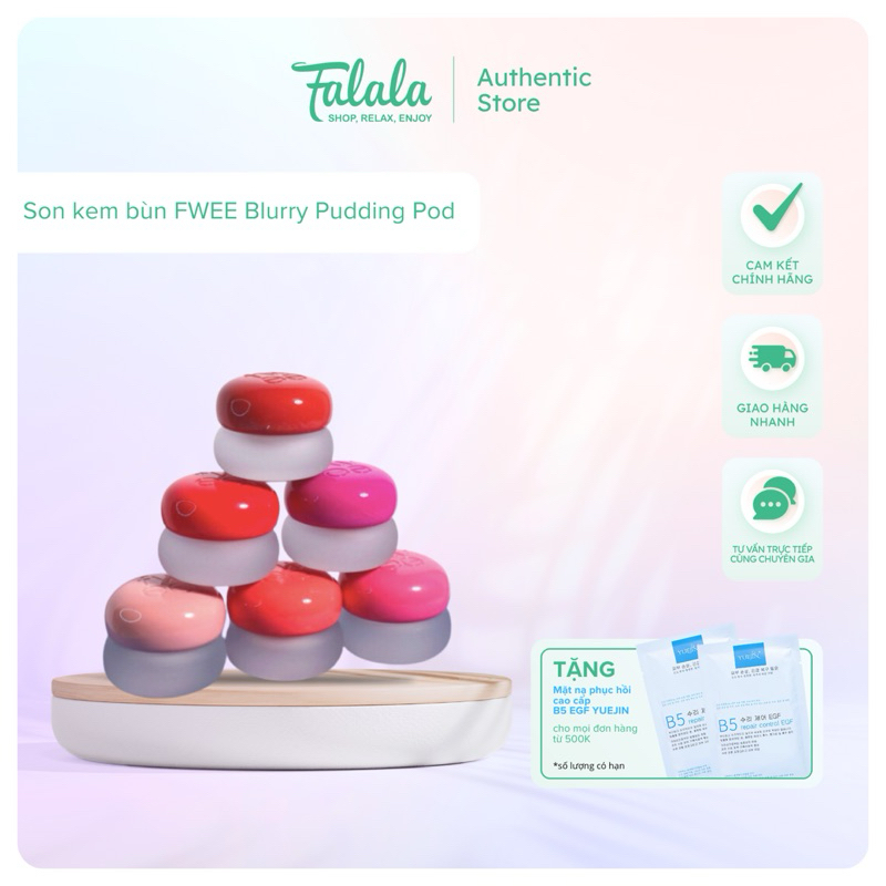 Son kem bùn FWEE Blurry Pudding Pod | Shopee Việt Nam